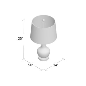 Highland Dunes Halley 25" Table Lamp & Reviews | Wayfair